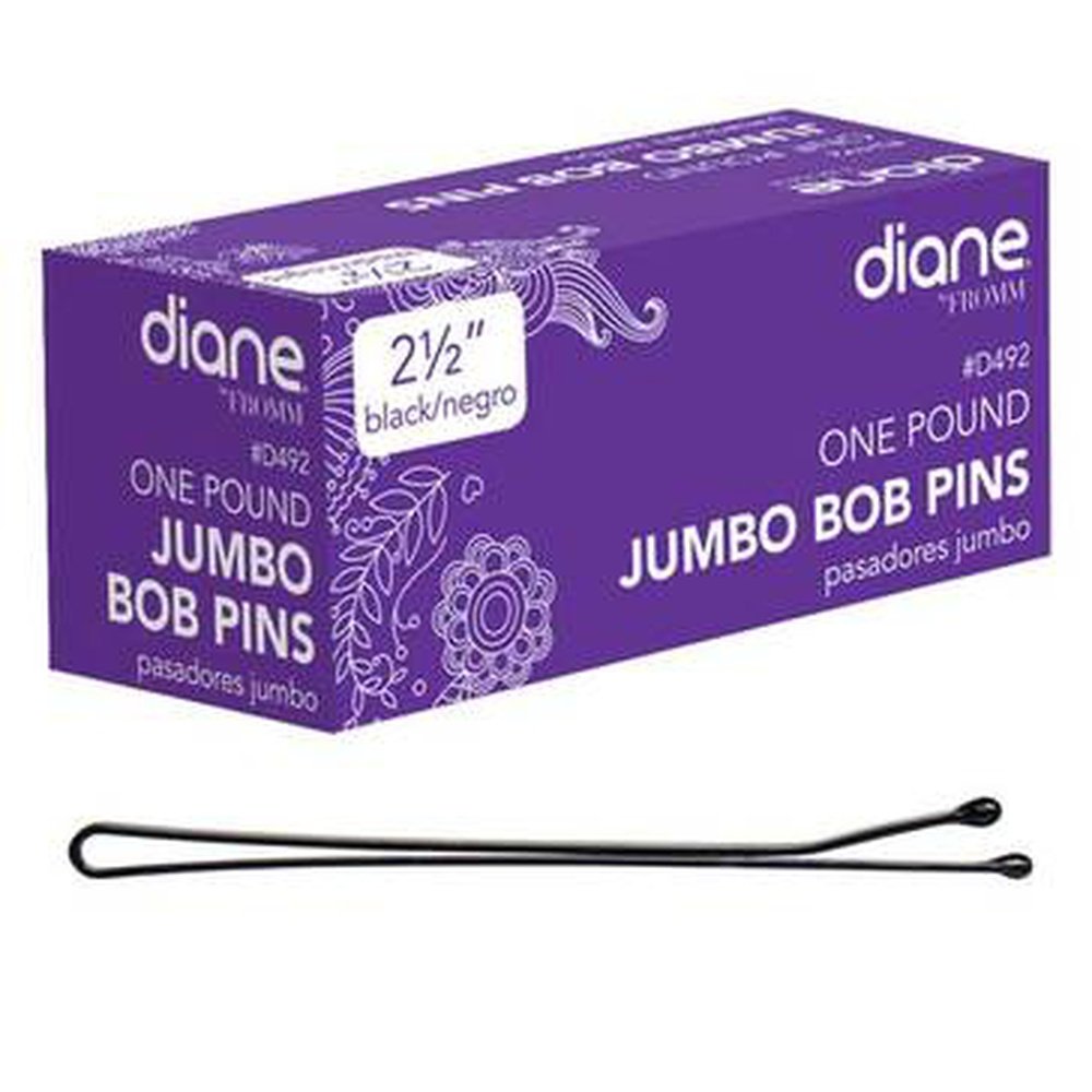 Diane Jumbo Bob Pins Black 1lb. – Saber Professional