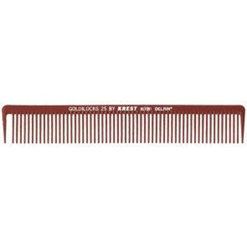 Krest Goldilocks Professional Combs #25 7 1/4" Sectioning/Long Tooth P ...