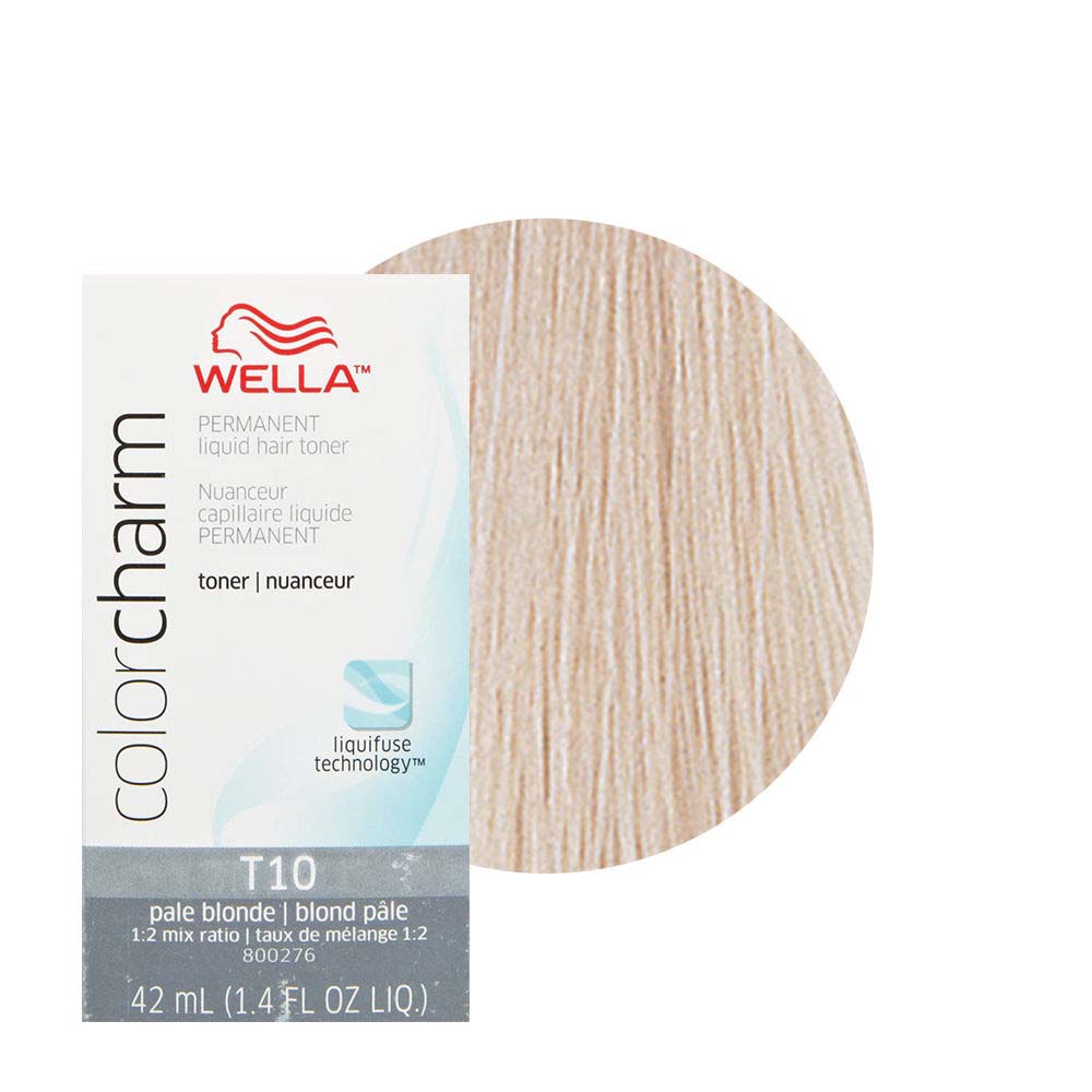 Wella Color Charm Toner 1.42oz - T-10 Pale Blonde – Saberprof